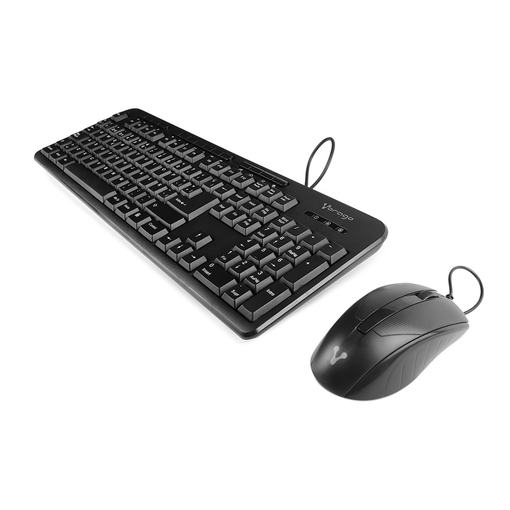 CT Online.mx | Kit Teclado y Mouse VORAGO KM-107 Negro