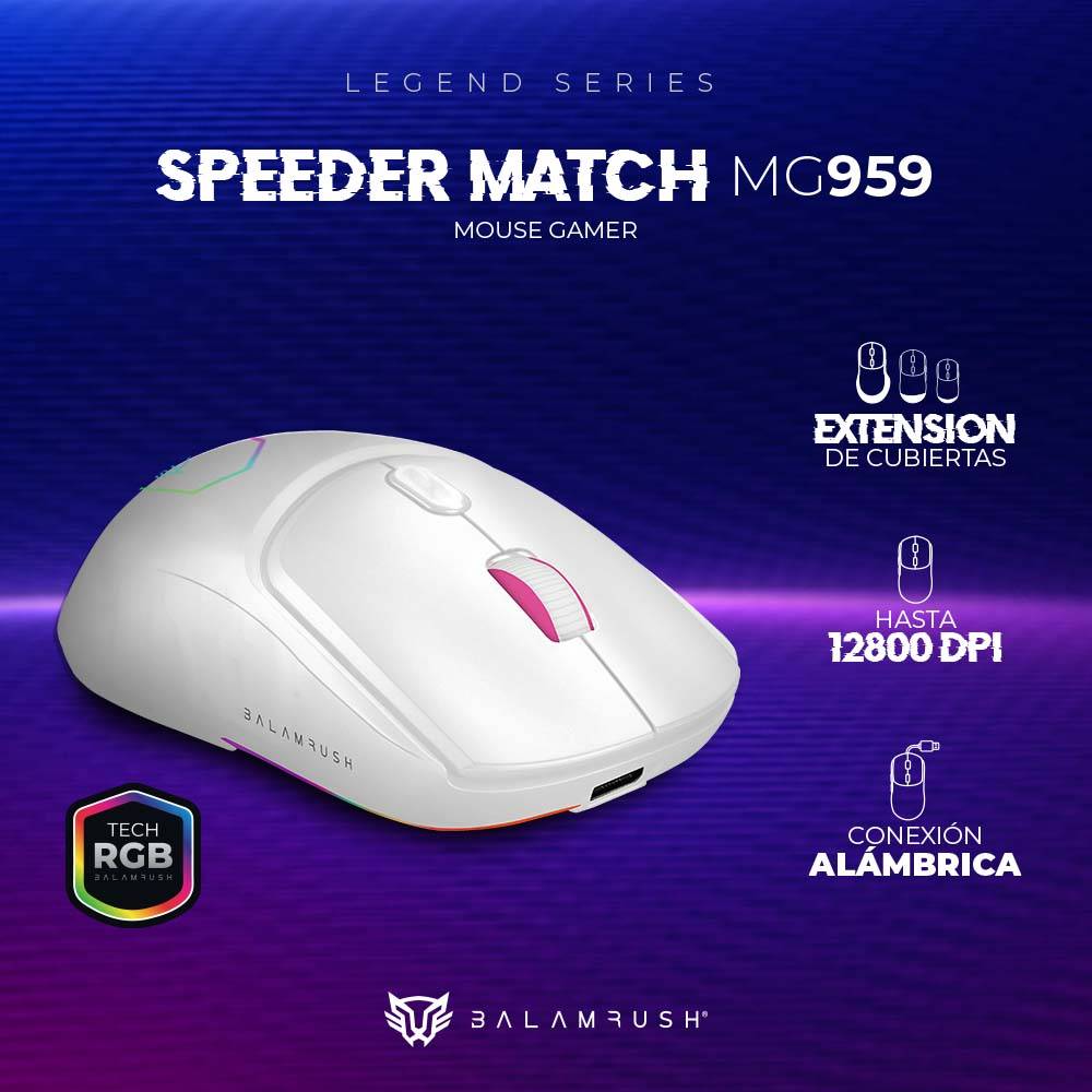CT Online.mx | Mouse Gamer Alámbrico Speeder Match MG959 Balam Rush ...