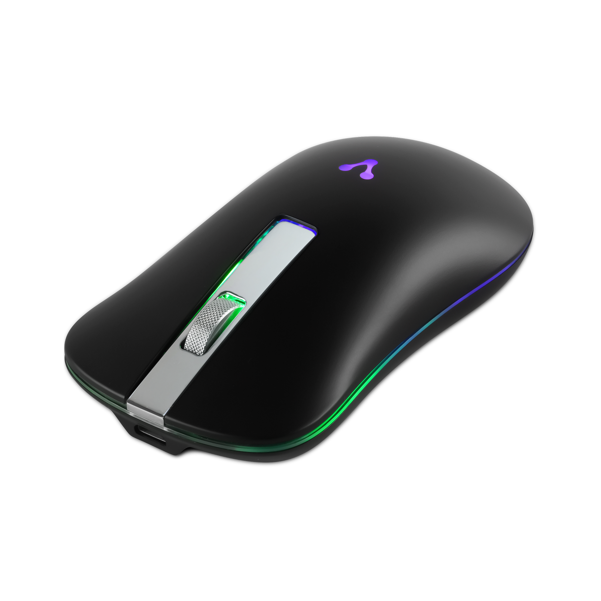 CT Online.mx | Mouse Vorago MO-305-SLIM-BK Slim Led Rgb Inalambrico ...
