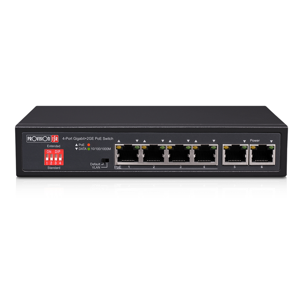 CT Online.mx | Switch Gigabit Ethernet PROVISION ISR POES-0472GC+2G